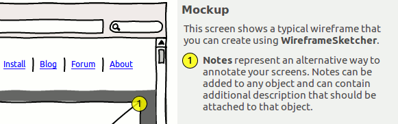 Improved Notes In Presentation Mode And PDF WireframeSketcher