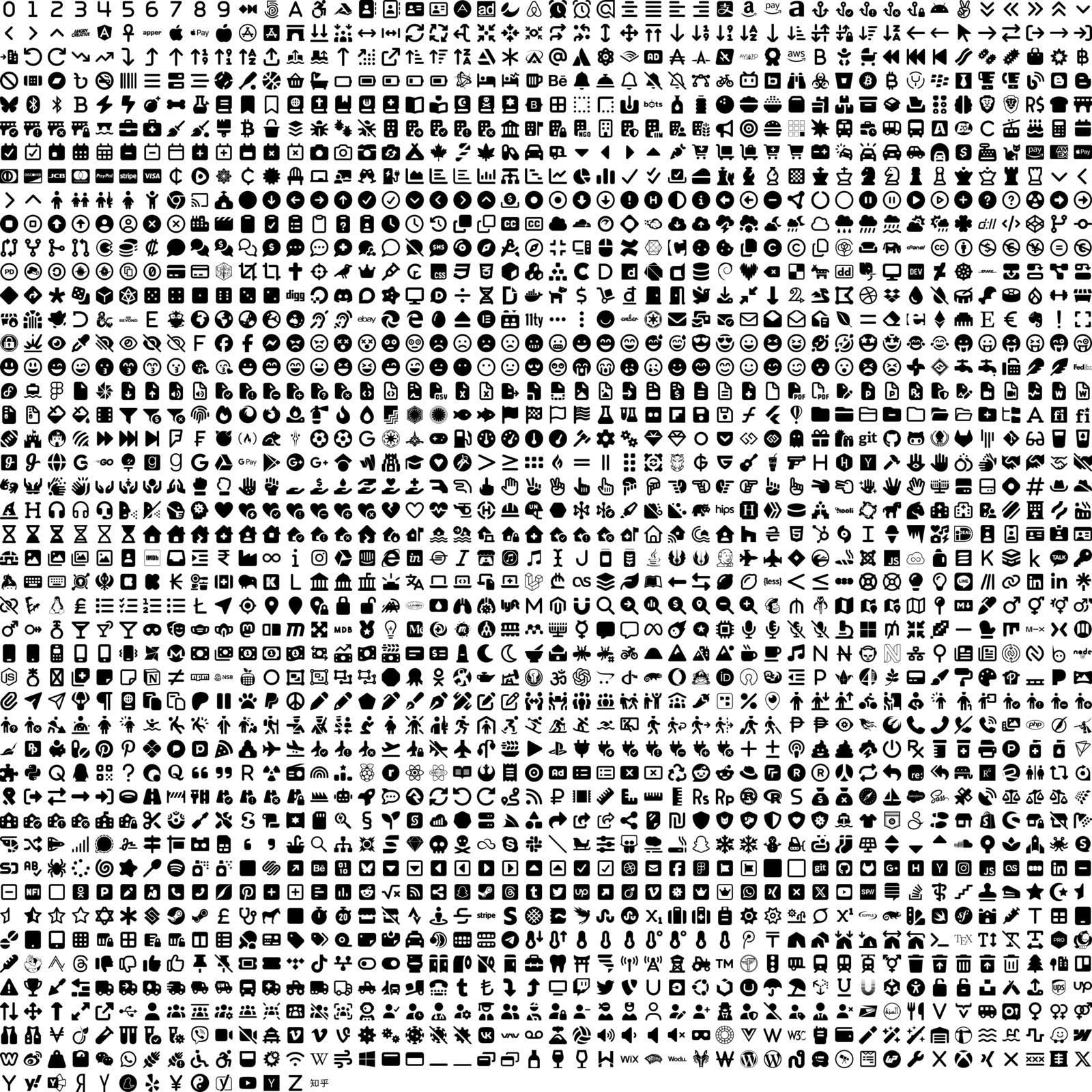Font Awesome Icons - WireframeSketcher
