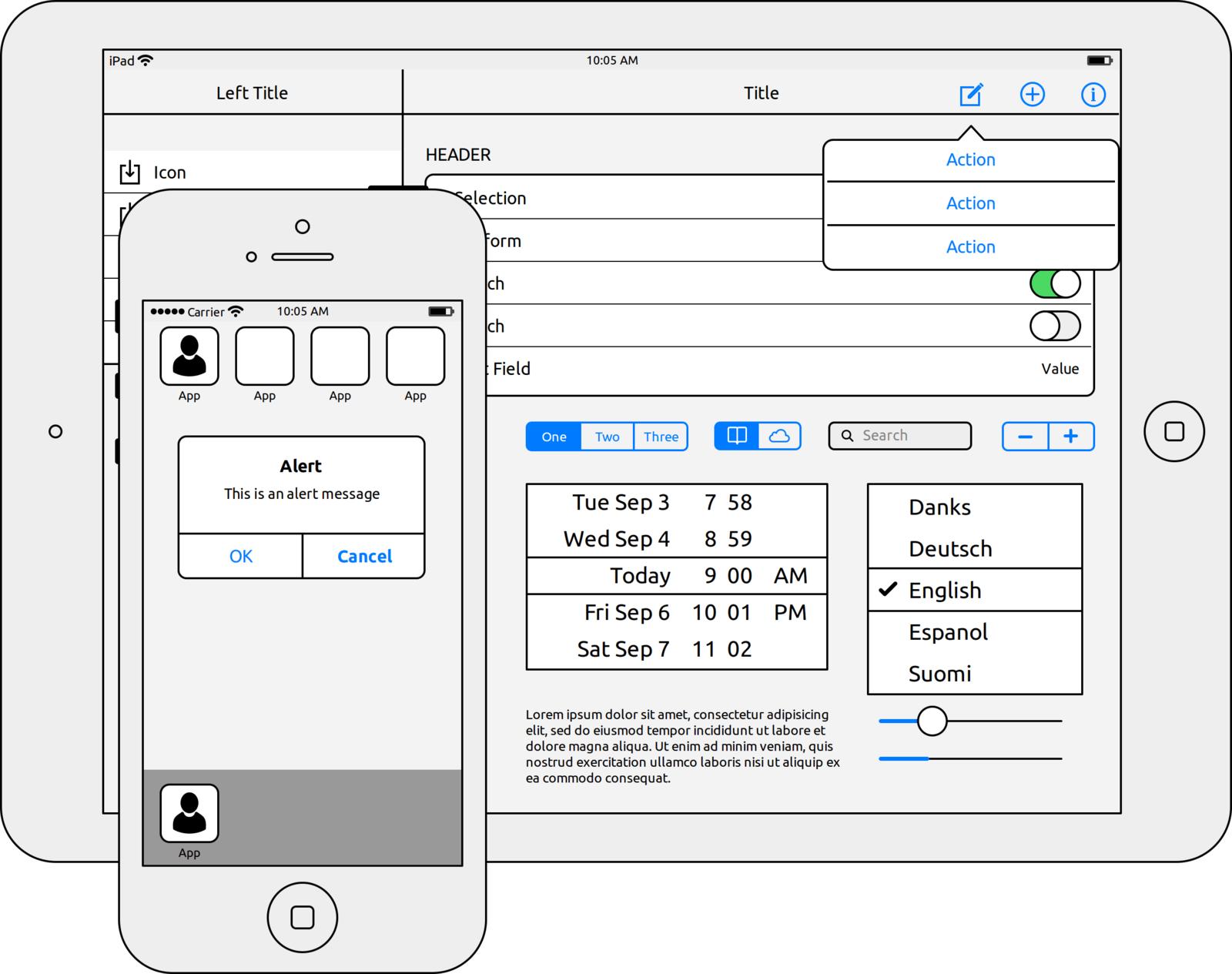 iOS Stencil - WireframeSketcher